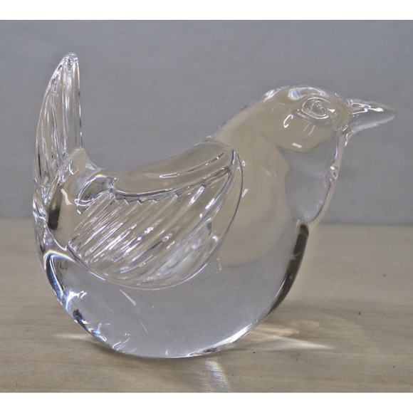 Steuben | Art | Steuben 2 2 Clear Glass Song Bird Paperweight With ...
